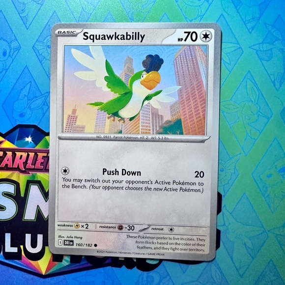 Pokemon | Toys | Squawkabilly 6182 Common Pokmon Destined Rivals | Poshmark